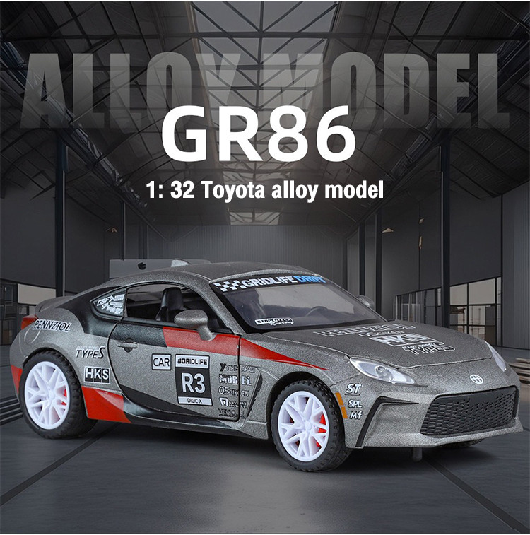 KLT 1:32 Toyota GR86 Diecast Model Car Alloy Cars Toys Collection Gift ...