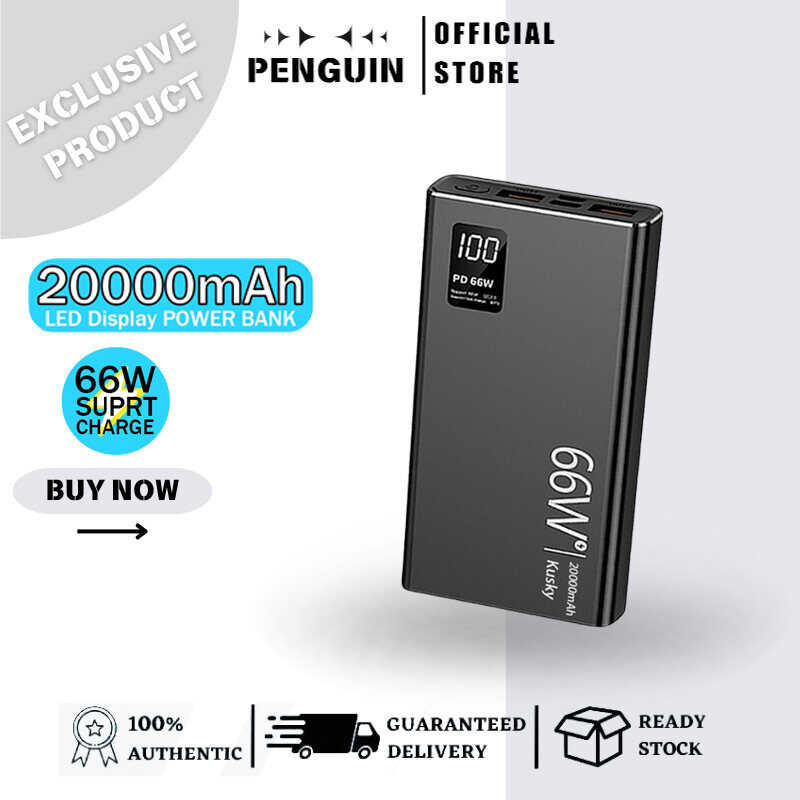 F8 Pb02 20000Mah 66W Quality Qc3.0 2.4A Fast Charging Power Bank Led ...