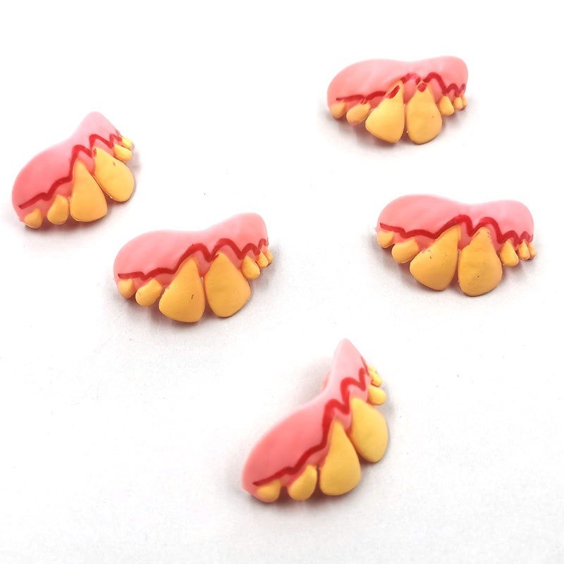 Simulation Rotten Fake Teeth Cosplay Prop Dentures Funny Party Trick ...