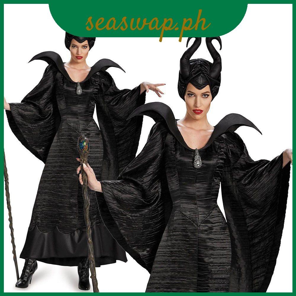 Adult Maleficent Evil Queen Cosplay Costume Outfit Ladies Noble Fancy ...