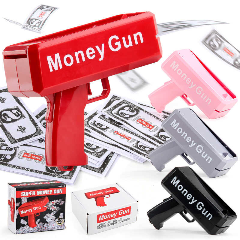 Upgraded High-Power Electric Money Spray Gun, Banknote Gun, Dollar Toy ...