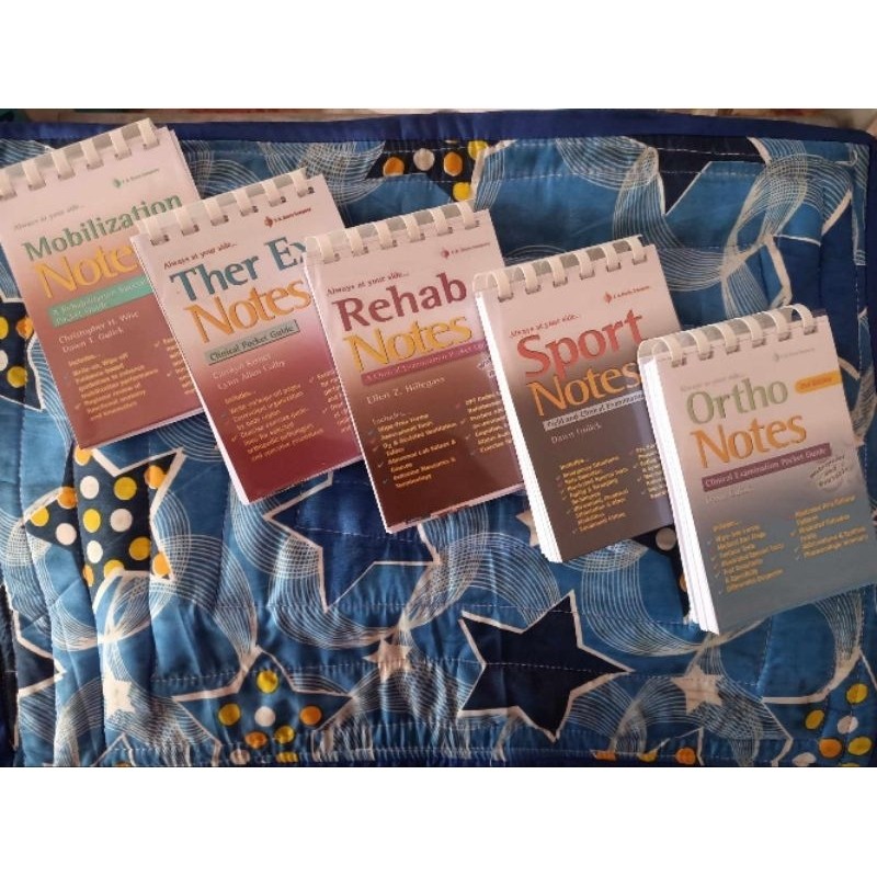 Physical Therapy Pocket Notes Set of 5 | Shopee Philippines