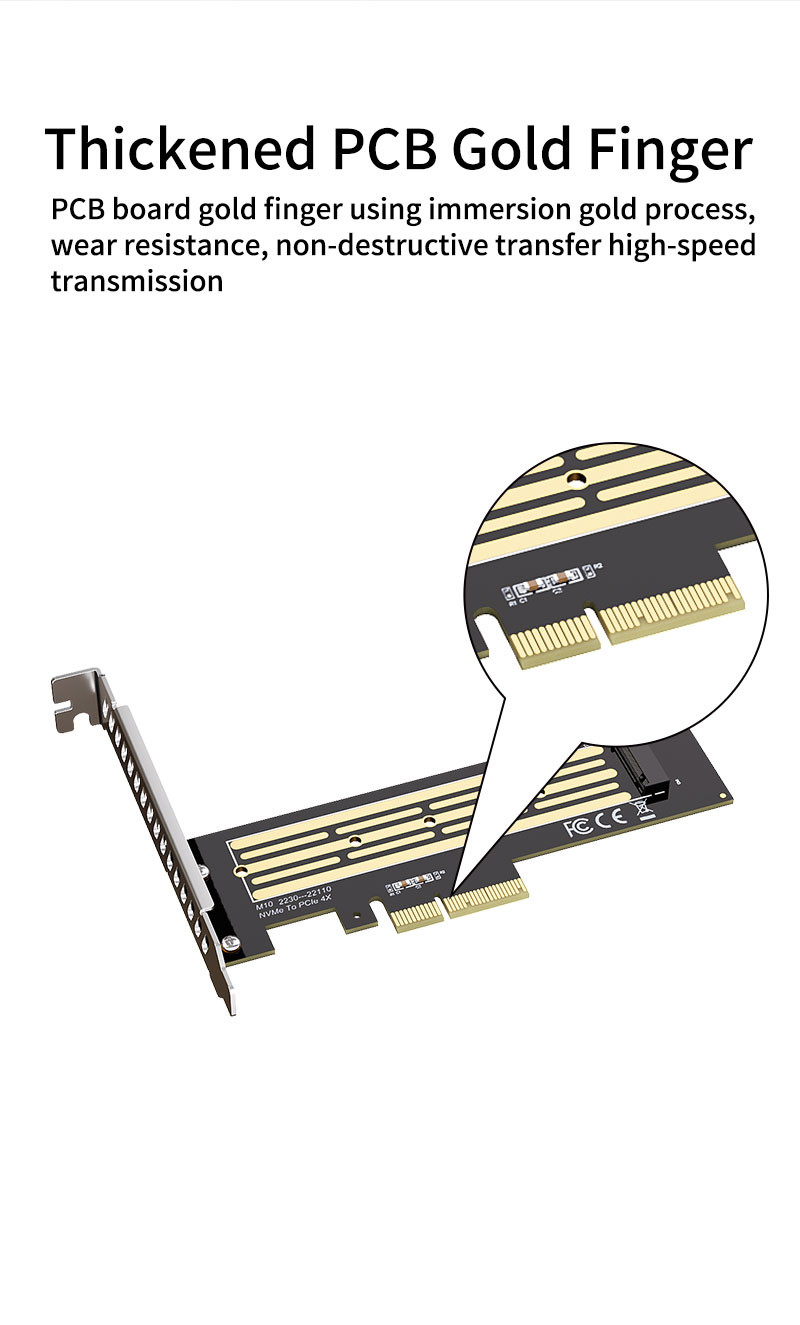 TEUCER M.2 NVMe SSD to PCIe 4.0 Adapter Card – PCIe X4/X8/X16 Expansion ...