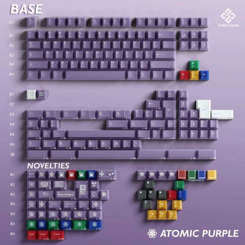 44 Pbtfans Atomic Purple ABS Half Transparent Two Color Original ...