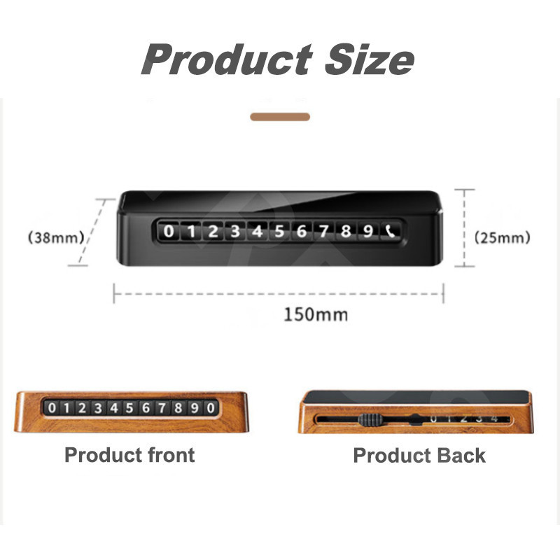 MG Car Phone Number Card Plate Car Sticker Double Number Temporary ...