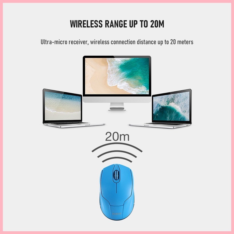 Robot M310 Silent Wireless Mouse Gaming Mouse 2.4GHz USB Optical Mice ...