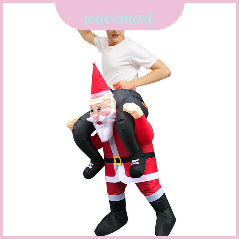 Costume Inflatable Christmas Santa Claus Ride On Adults Dress Cosplay ...