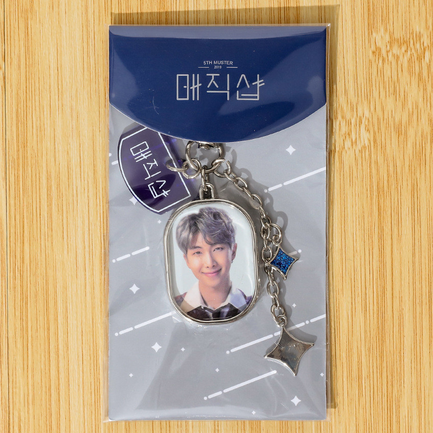 Kpop Idol BTS Bt21 High-definition Avatar Photo Keychain RM SUGA J Hope ...