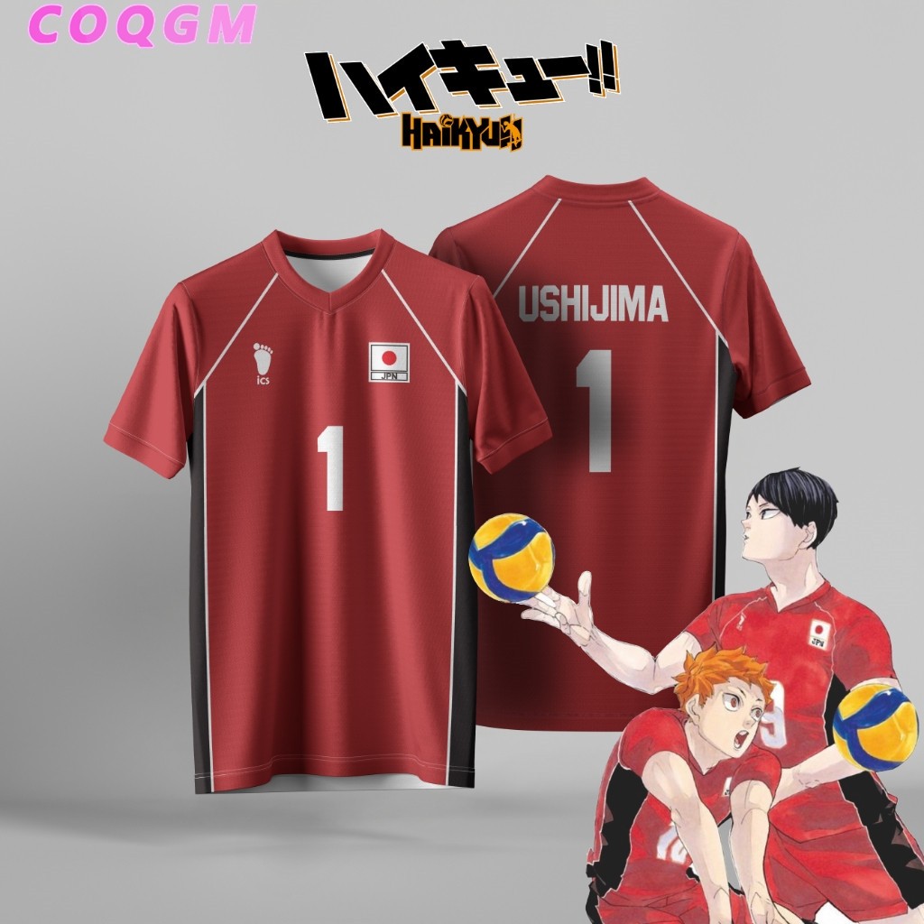BAJU KAOS JERSEY COSPLAY ANIME HAIKYUU VOLI JAPAN NATIONAL, Full ...