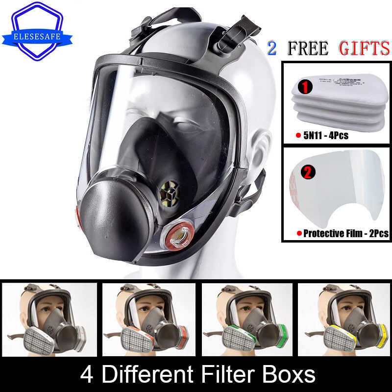 Brand New 6800 Full Face Respirator Dust Gas Mask Replaceable Dual ...