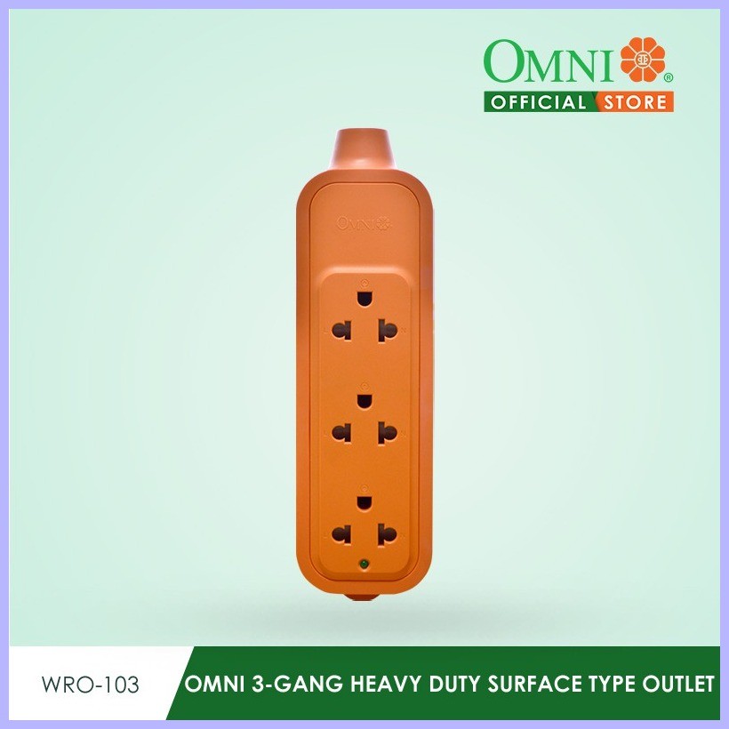 OMNI 3-Gang Heavy Duty Surface Type Outlet - WRO-103 | Shopee Philippines