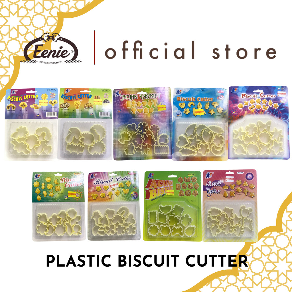 [1PKT] PLASTIC BISCUIT CUTTER COOKIES CUTTER ACUAN BISKUT RAYA | Shopee ...