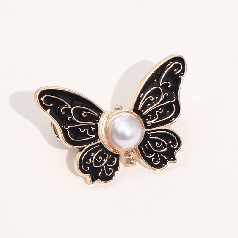 Pearl Butterfly Narrow-Waist Buckle Detachable Nail-Free Seam-Free ...