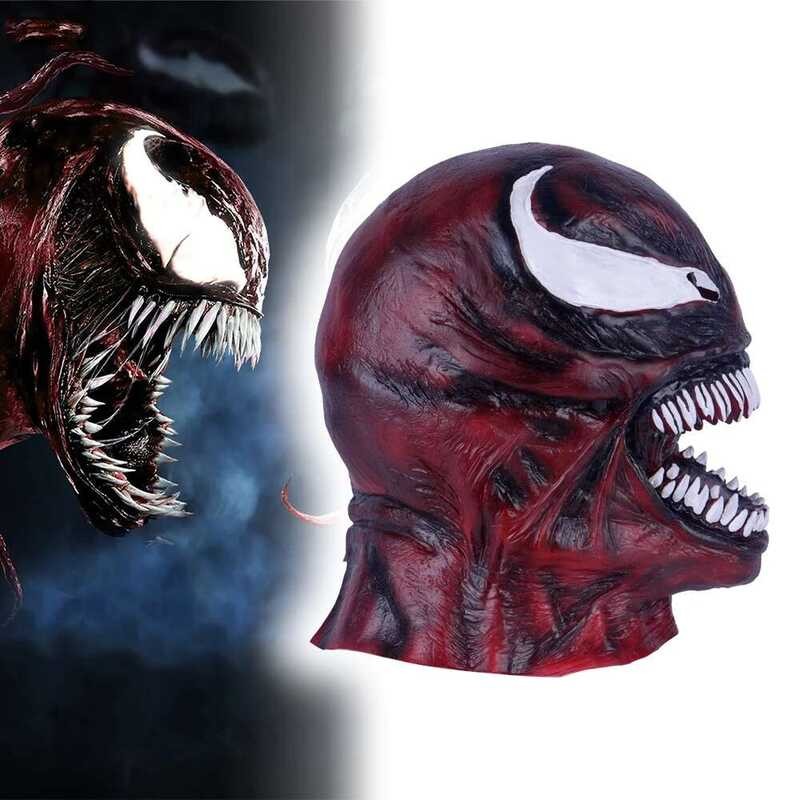 Venom 2 Carnage Massacre Cosplay Edward Brock Superhero Full Head Mask ...