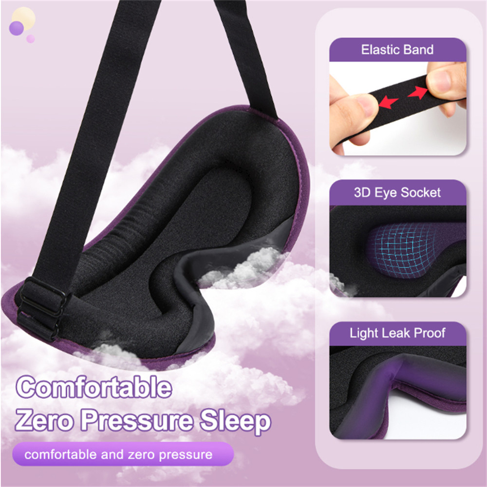 3D Contoured Eye Cup Eye Mask for Traveling Sleeping Soft Eye Cover ...