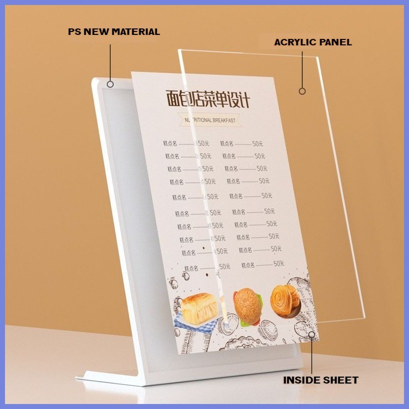 웃 ♤ ♥ A4 Size Milk Tea Shop Menu Price Sign Display Board Restaurant ...