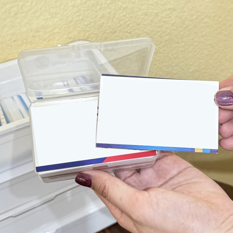Rectangular Star Cards Photos Sorting Organizer Cases With Lid - Large ...