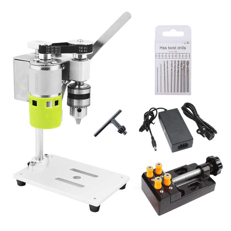 Small 92E Benchtop Mini Bench Drill Press High Precision 7-Speed Low ...