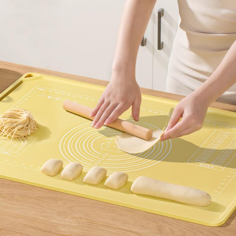 Silicone Rolg Pin Non Stick Heat Resistant Pastry Baking Mat With ...