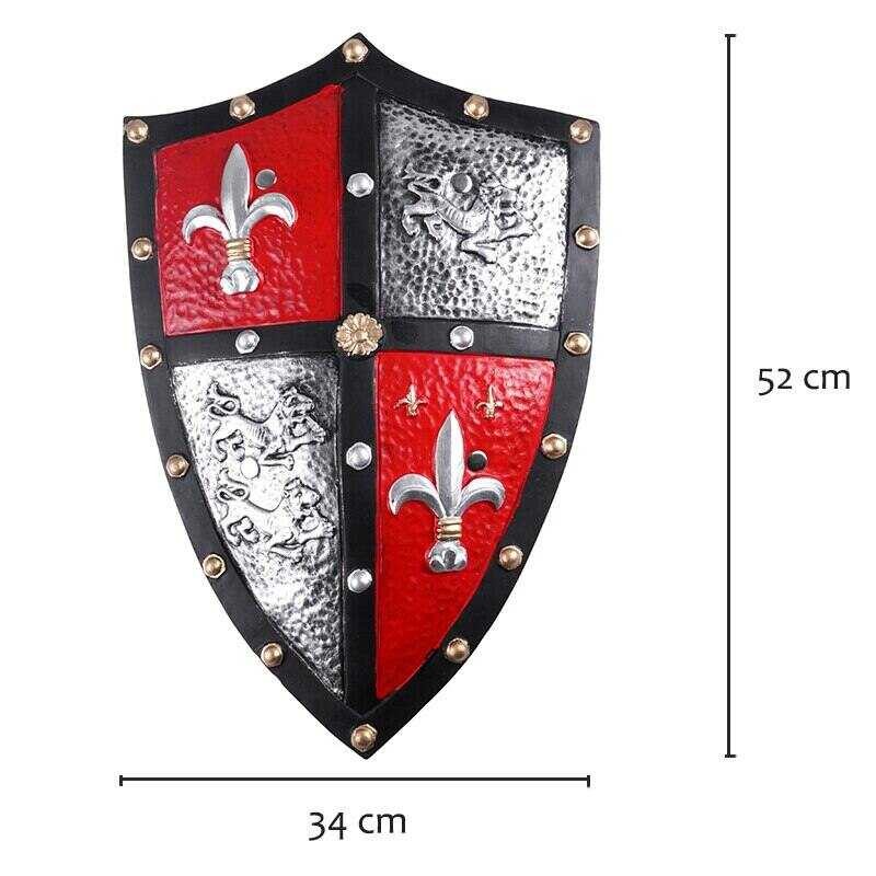 Roman Gladiator Shield Costume Prop Halloween Party Medieval Dragon ...