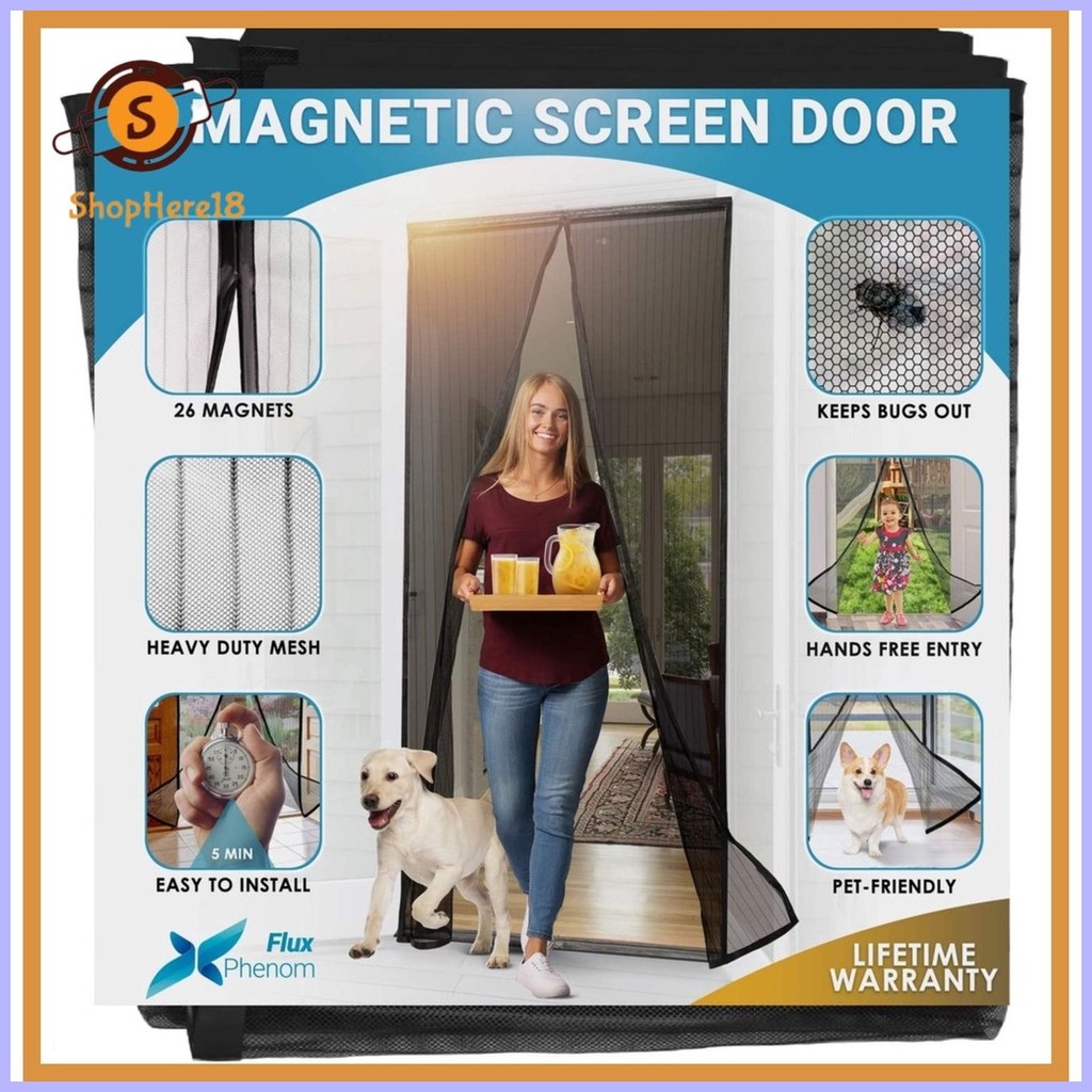 ⚾︎ ikqph Anti Mosquito Insect Fly Bug Curtains Magnetic Mesh Automatic ...