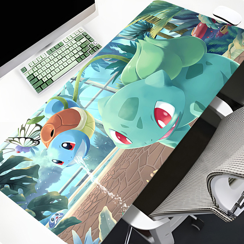 XXL Anime Green Table Mat Large Mousepad Kawaii S-Squirtles Cartoon ...