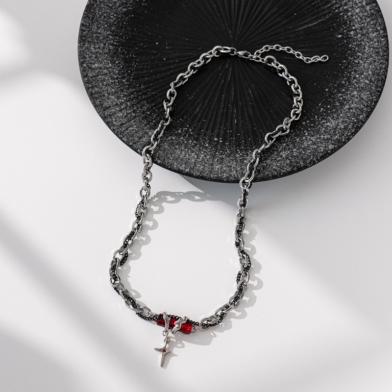 Punk Star Entangled Black Diamond Bracelet, Men's Titanium Steel Design ...