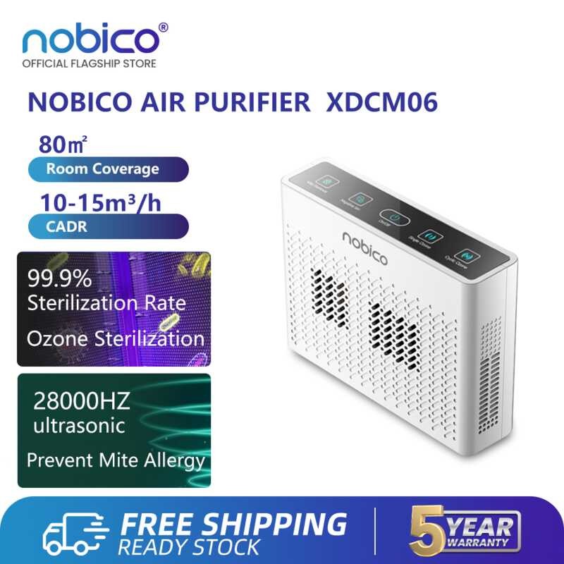 Nobico ♚ Xdcm06 Personal Portable Ultrasonic Mite Remover Ozonator Purifier, Negative Lonizer Ai ...