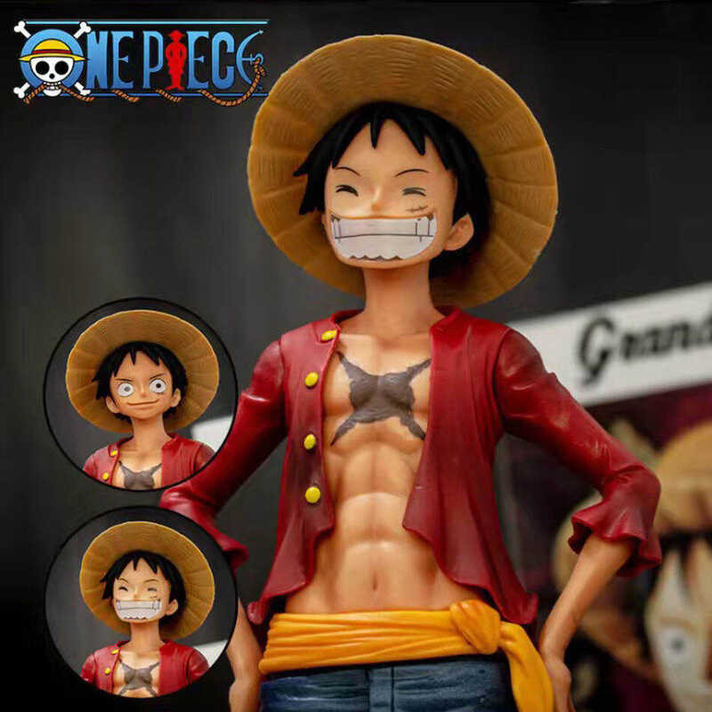 LY Isang Piece Anime Confident Luffy Tatlong Form Face Changing Doll ...