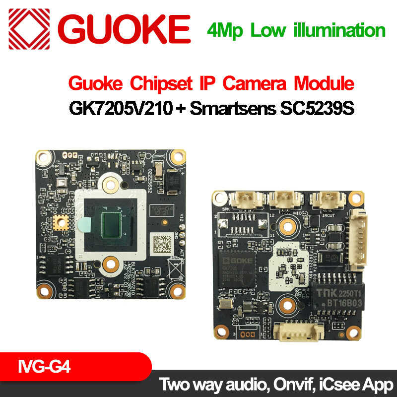 Xmeye 4Mp Ip Camera Board Smartsens Sc5239s Goke Module H.265 Ai Face ...