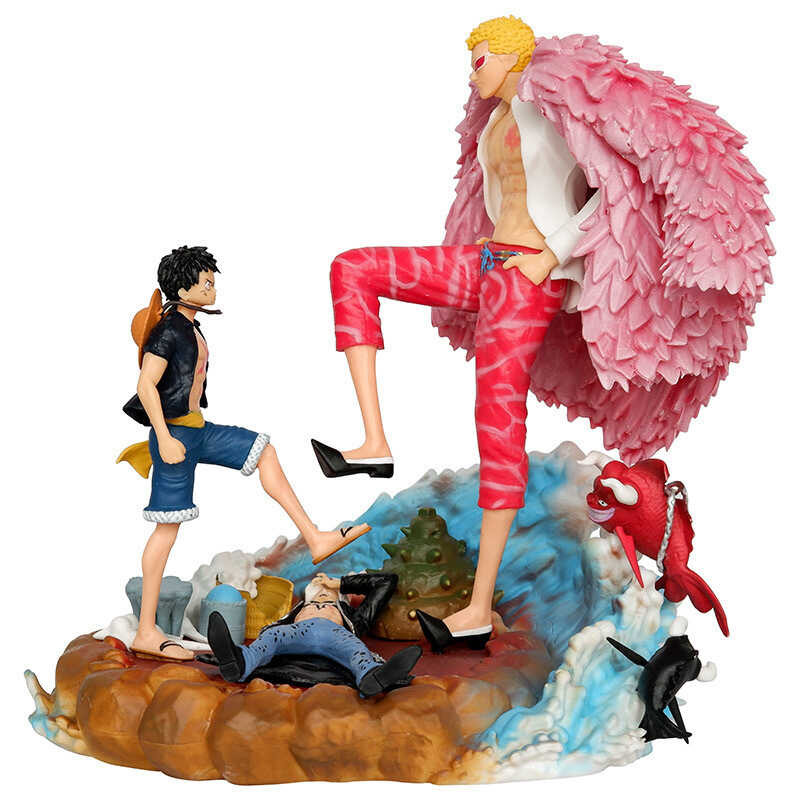 One Piece AW GK Luffy Vs Doflamingo Little Tangde Island Title Scene ...