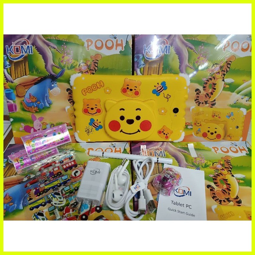 NEW KOMI tablet for kids POOH and BEAR | Shopee Philippines
