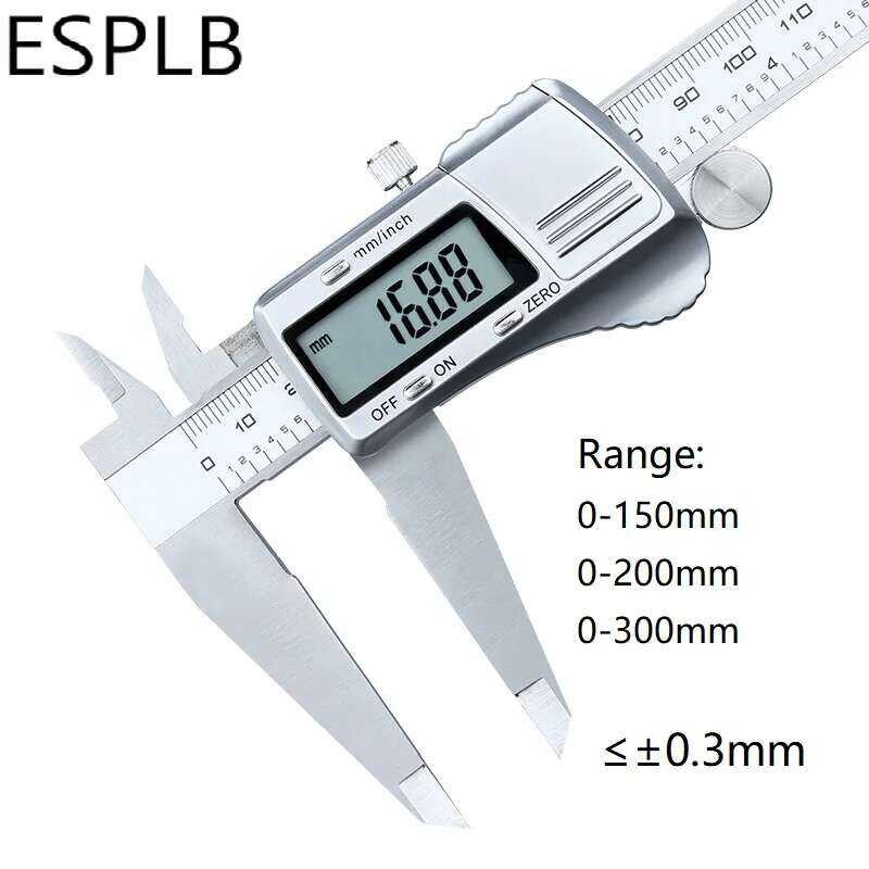 D2 ESPLB All Stainless Steel Vernier Caliper 0-150Mm/200Mm/300Mm High ...