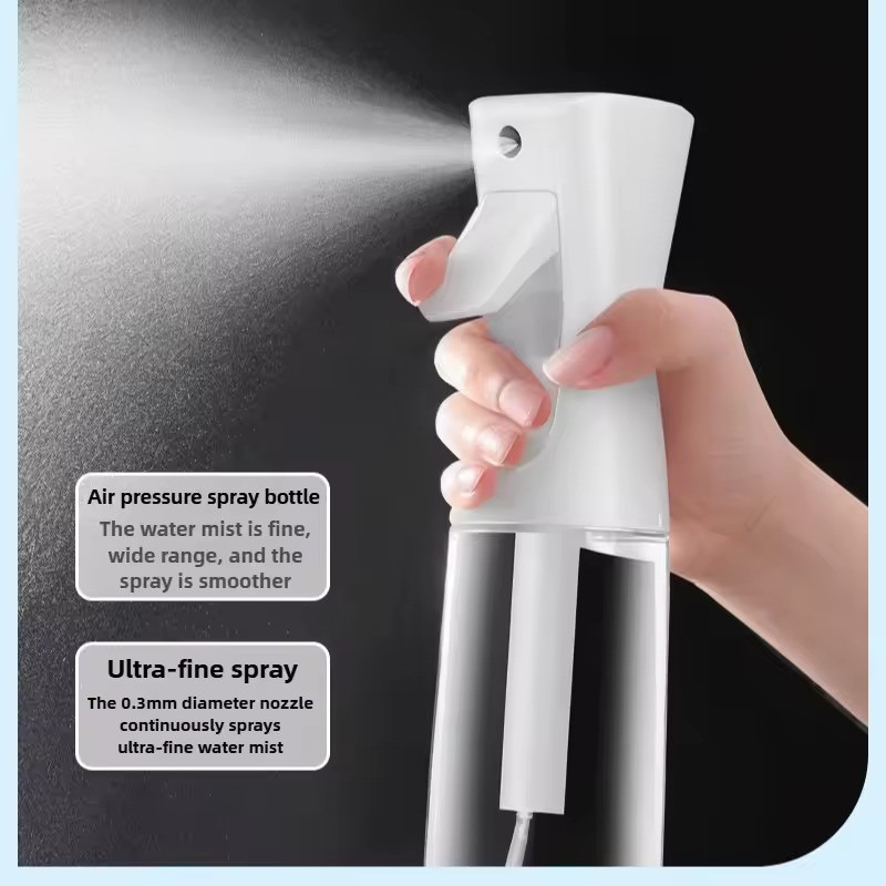 300ML Spray Bottle Long Press Misty Sprayer Plastic Cleaning Hand ...