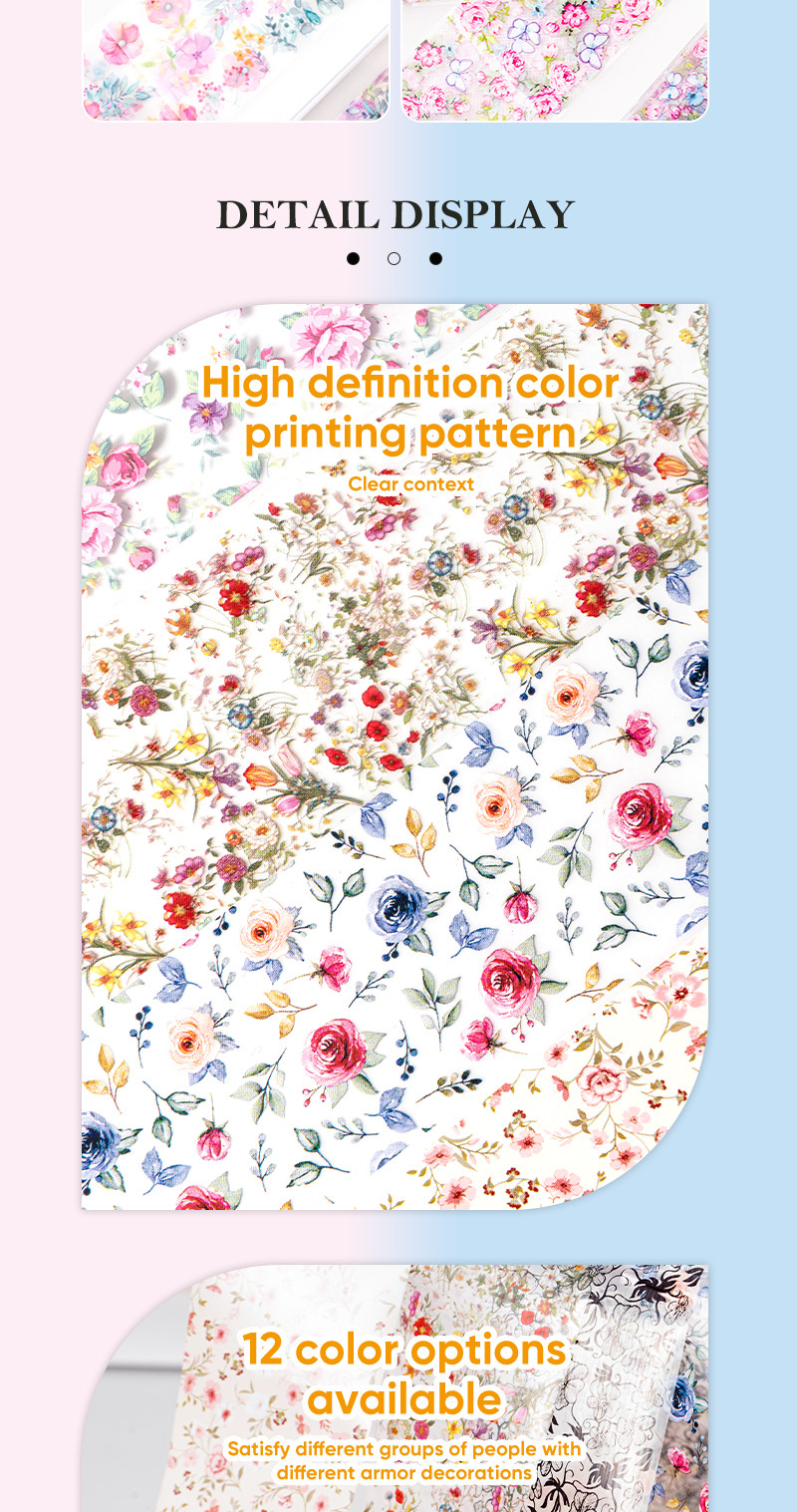 Nail Stickers Nail Transfer Nail Art Decoration DIY Paper Monet's ...