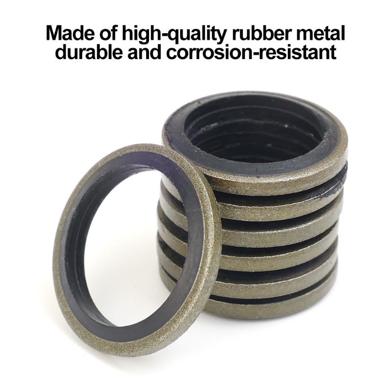 Metal Rubber Oil Drain Plug Gasket M6/M8/M10/M12/M14/M16 Combined ...