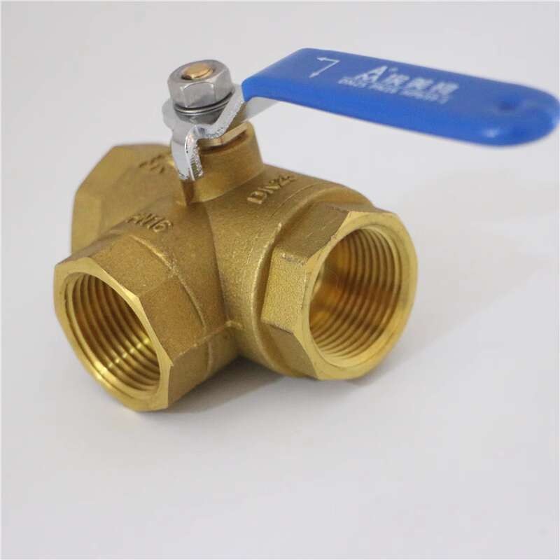 Authentic Emeco Three Way Ball Valve 260 Brass L-shaped One in Two out ...