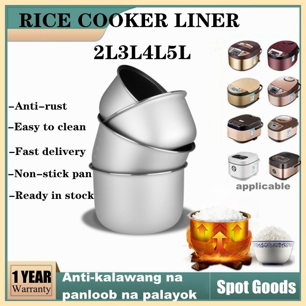 Rice cooker Liner 5L6L（10cups） Anti-rust Rice cooker replacement ...