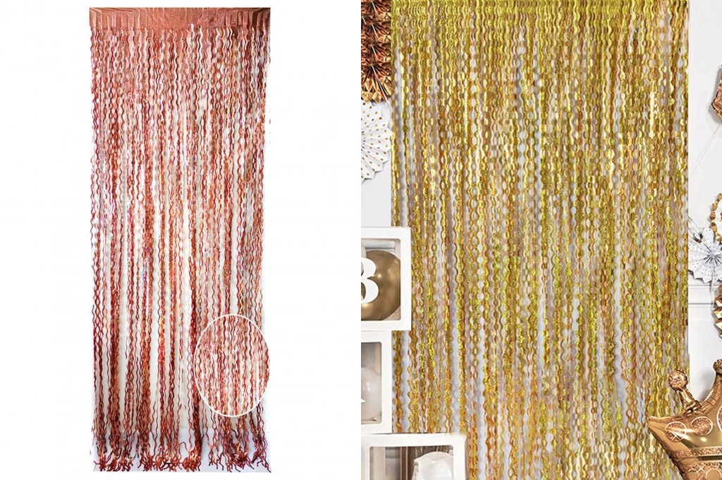 [BZ] Cut-to-length Fringe Curtain Wave Shape Party Streamers 10 Pcs ...
