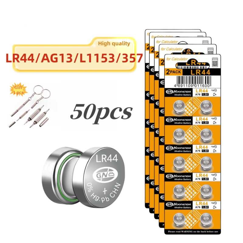 4-50Pcs Lr44 Battery Ag13 Button Cell Battery 1.5V 357 Sr44 Lr1154 ...