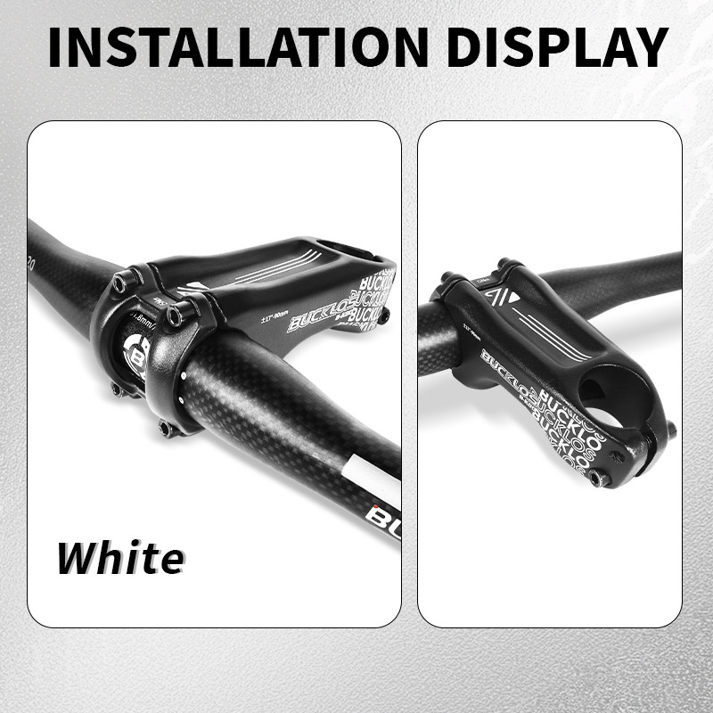 BUCKLOS Bike Handlebar Stem -17 Degrees 90mm Negative Handlebar Stem ...
