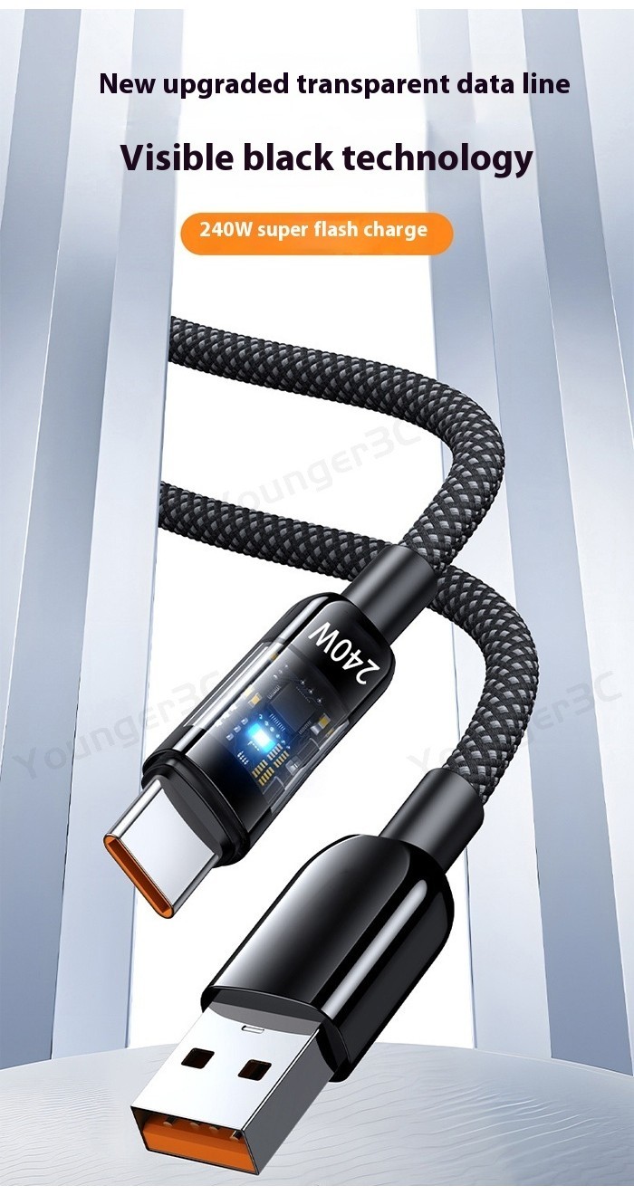 240W Super Fast Charging Cable With Intelligent Charging Warehouse ...