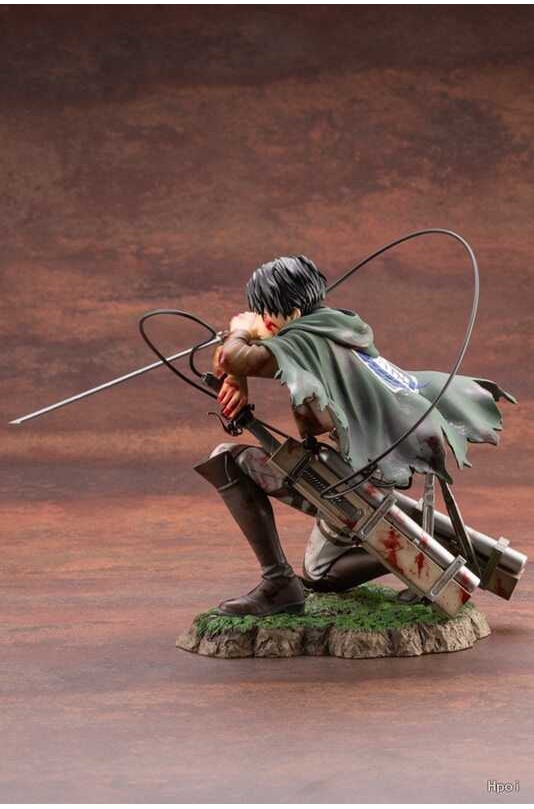 Anime 18CM Figure Attack On Titan Levi Ackerman Fortitude Sword ...