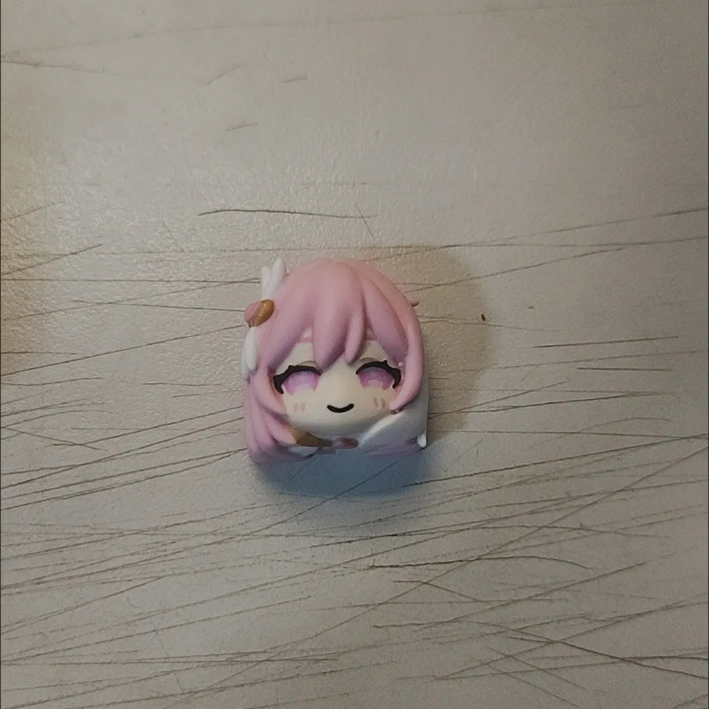 Honkai Impact 3 Elysia Keycap Cute Cartoon 3D Creative Cute MX Switch ...