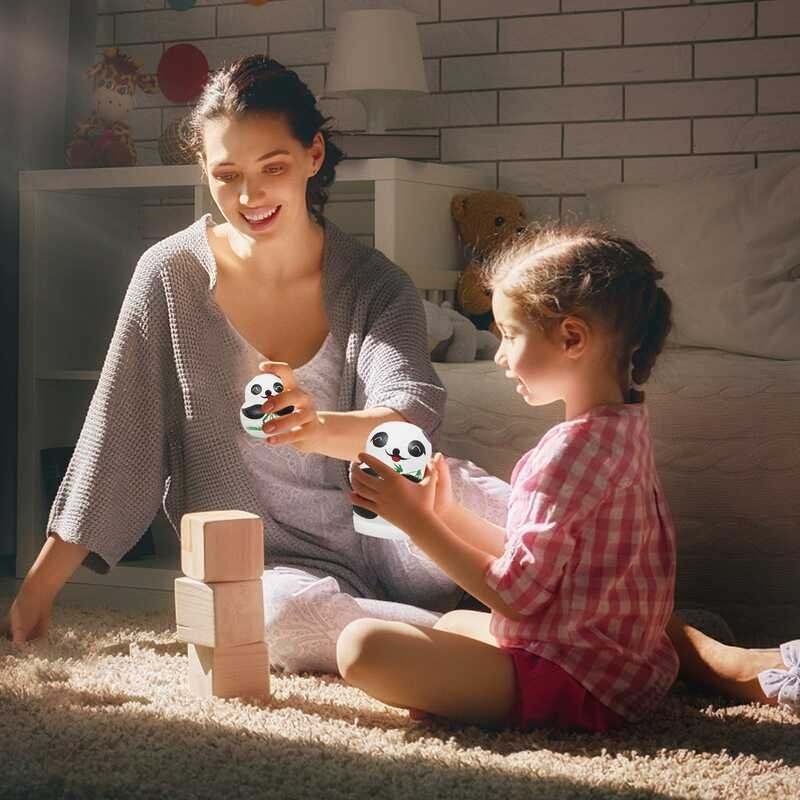 LY Laruan Panda Matryoshka Wooden Nesting Dolls Russian Birthday Gift ...