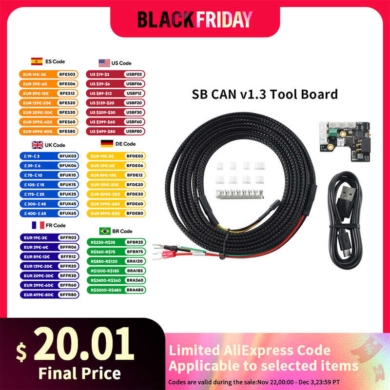 FYSETC SB CAN Tool Board Based on STM F Support Klipper with TMC AXL ...