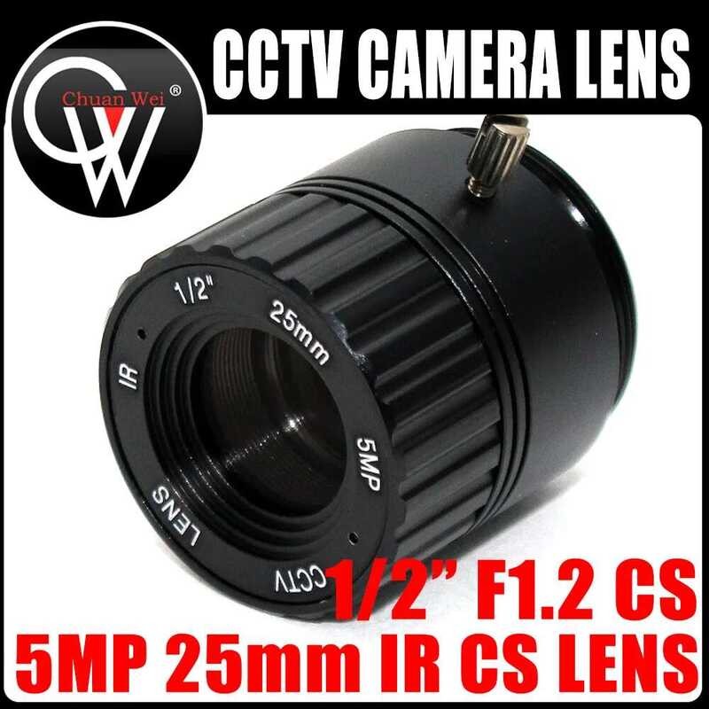 3Mp 5Mp 25Mm Lens Manual F1.2 1/2 Iris CS Mount CCTV Lens Para Sa HD Ip ...