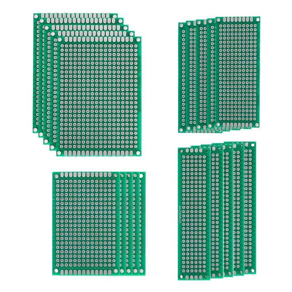 PCB 20pcs Prototype Board Circuit Protoboard Universal Stripboard ...