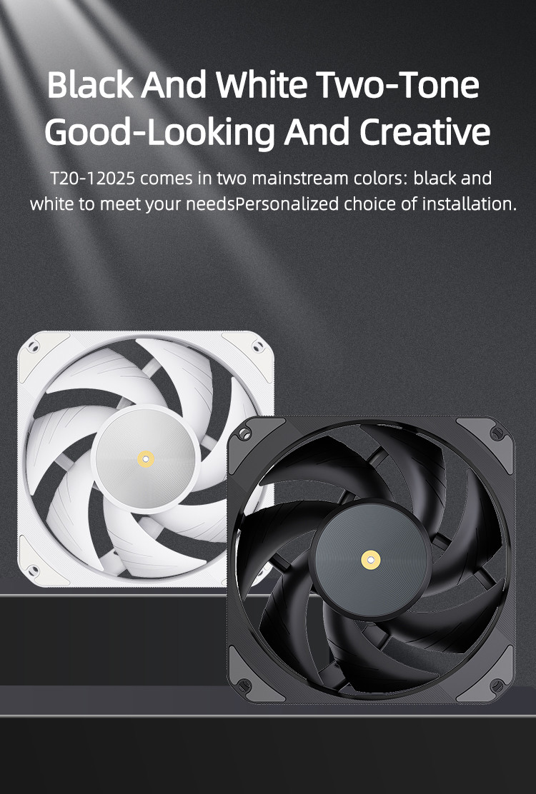 TEUCER T20 PC Fan S-FDB 12V 4Pin 2500RPM High Pressure Chassis Cooling ...