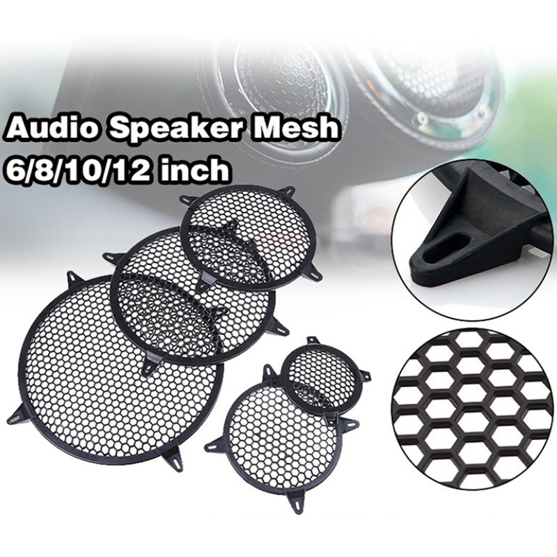 8/12 Inch Loudspeaker Protective Mesh Cover Net Car Speakers Power ...
